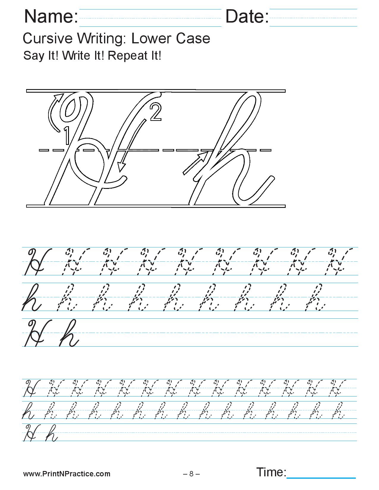 H – Cursive | PenXP Sample
