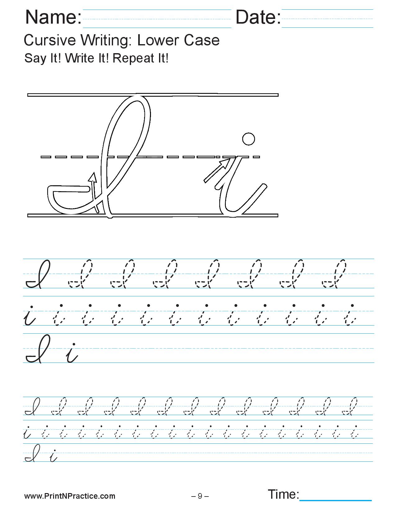 I – Cursive | PenXP Sample