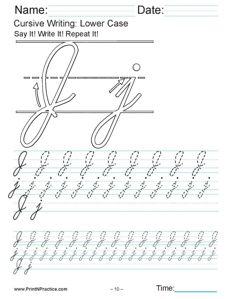 J – Cursive | PenXP Sample