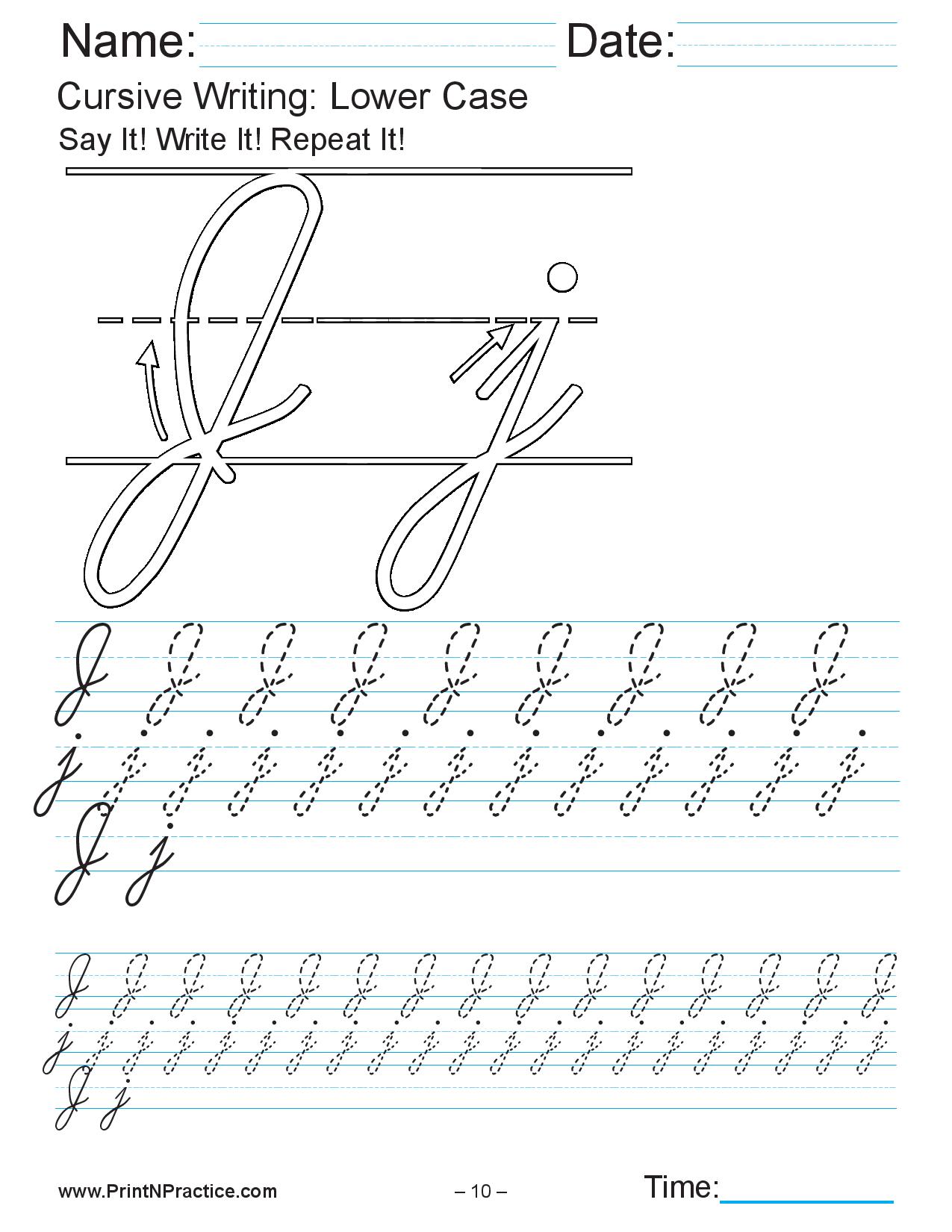 J – Cursive | PenXP Sample