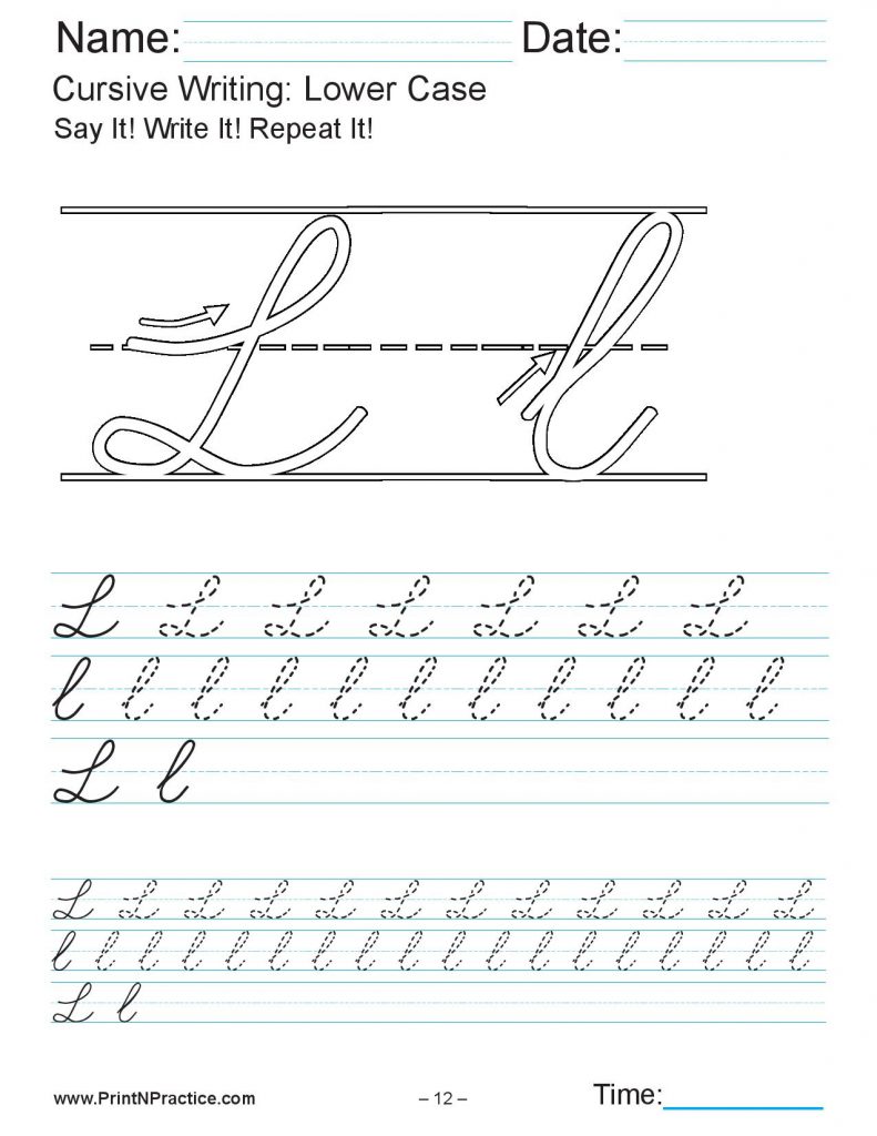 L – Cursive | PenXP Sample