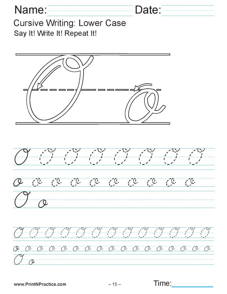 O – Cursive | PenXP Sample