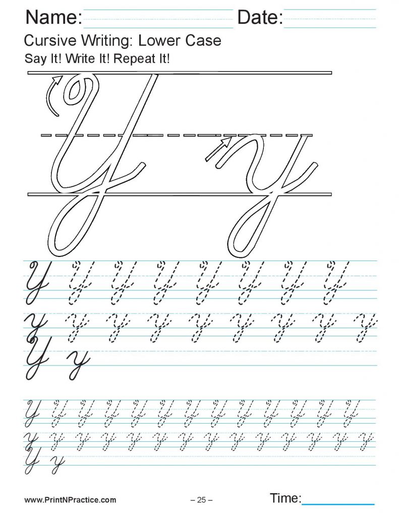 Y – Cursive | PenXP Sample